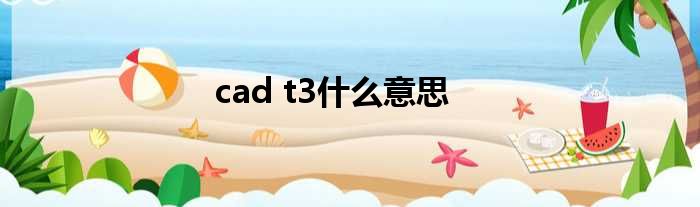 cad t3什么意思_51房产网