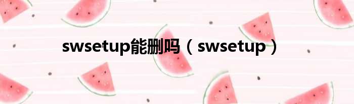 swsetup能删吗（swsetup）_51房产网